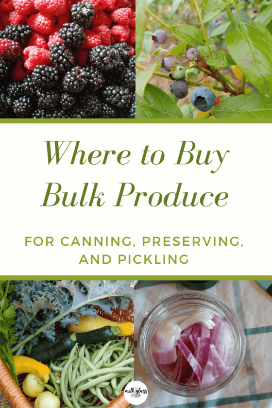 Where to Buy Bulk Produce for Canning, Preserving, and Pickling