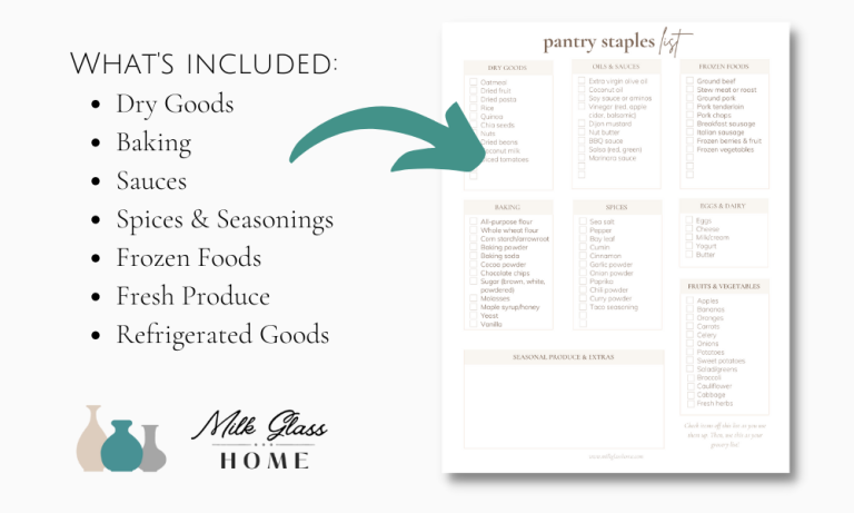 Get a Printable Pantry Staples List to Stock Your Pantry