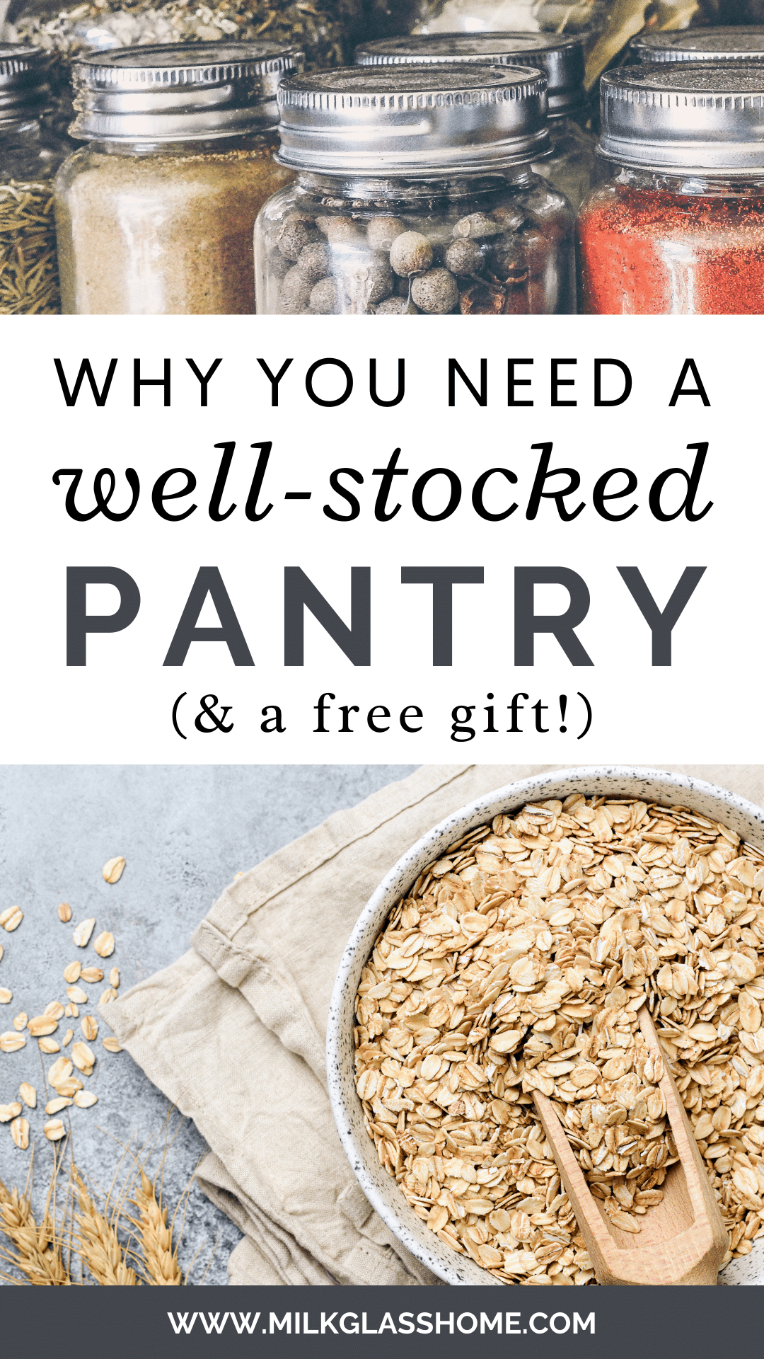 Why You Need to Keep a Well-Stocked Pantry (+ a free gift!)