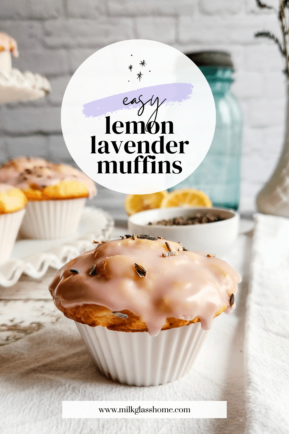 The Best Lemon Lavender Muffins Recipe (So Soft & Tender!)