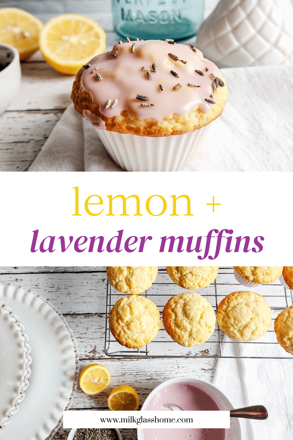 The Best Lemon Lavender Muffins Recipe (So Soft & Tender!)
