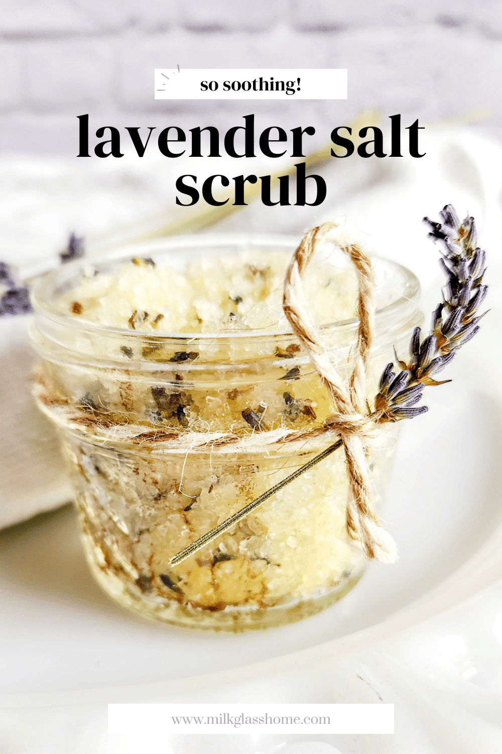 DIY Lavender Salt Scrub Recipe with Epsom Salt
