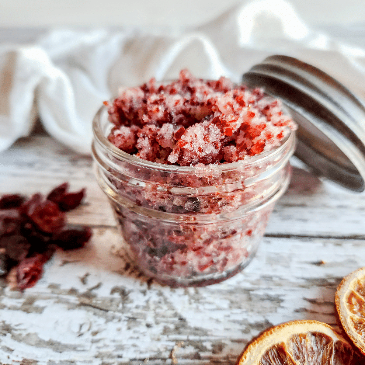 Homemade Cranberry Sugar Scrub - Great for Gifting! - Milk Glass Home ...