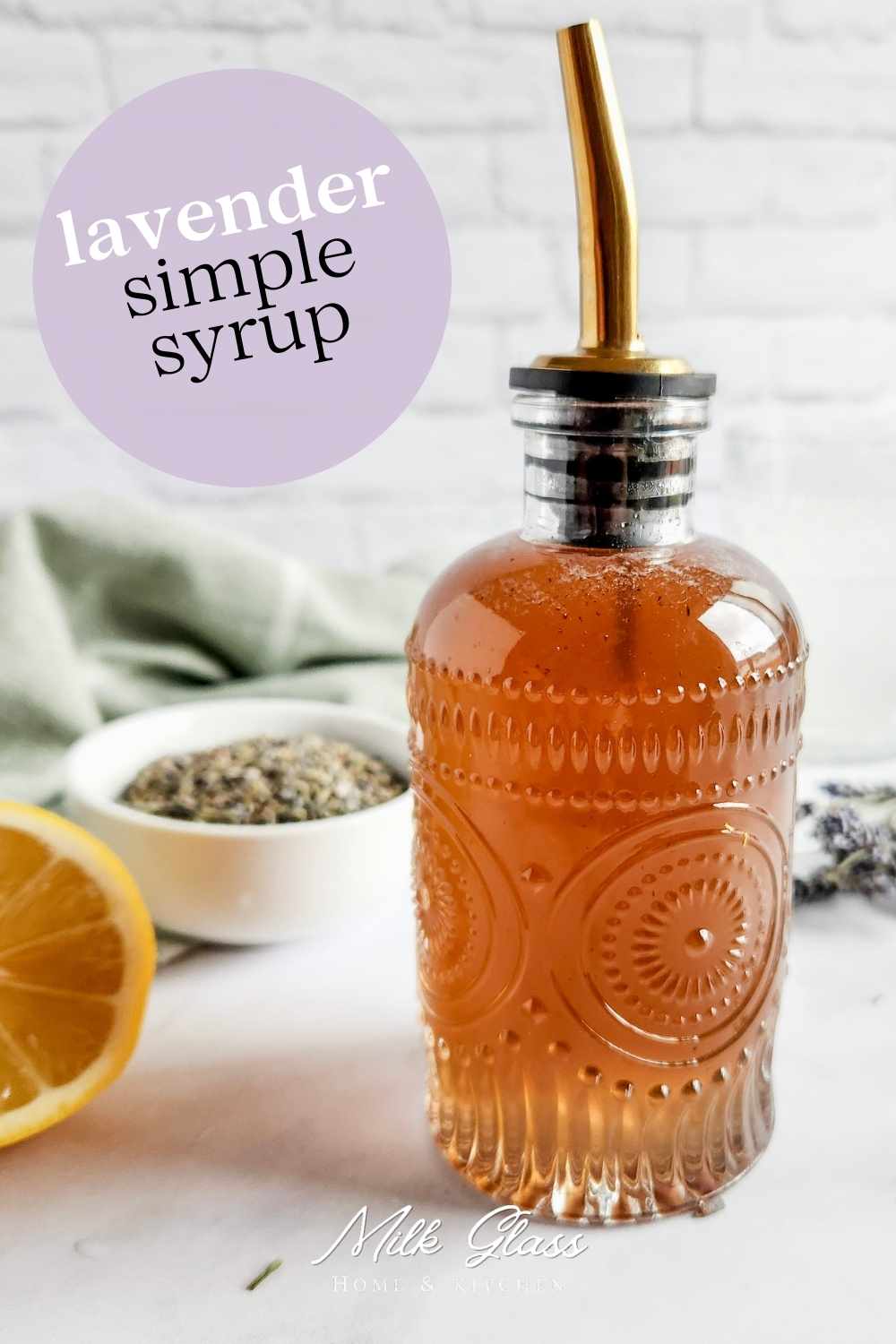 Super Easy Homemade Lavender Simple Syrup Recipe