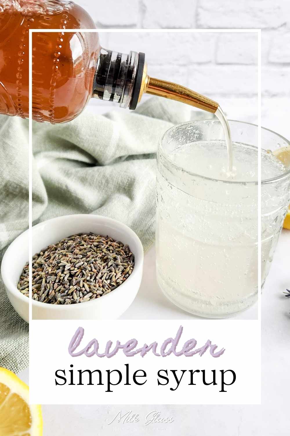 Super Easy Homemade Lavender Simple Syrup Recipe