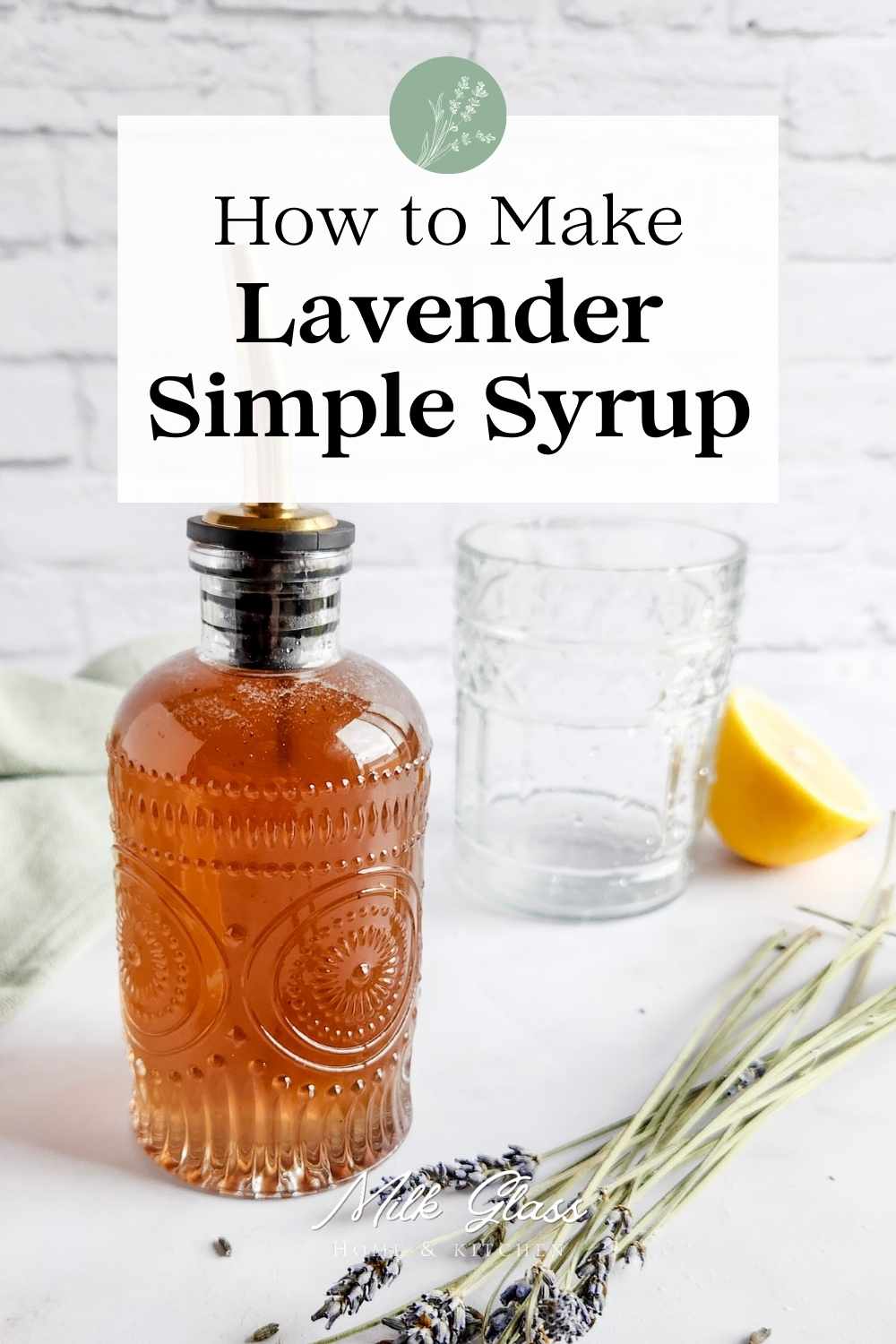 Super Easy Homemade Lavender Simple Syrup Recipe