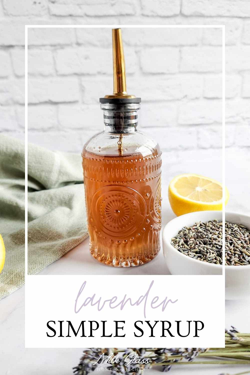 Super Easy Homemade Lavender Simple Syrup Recipe
