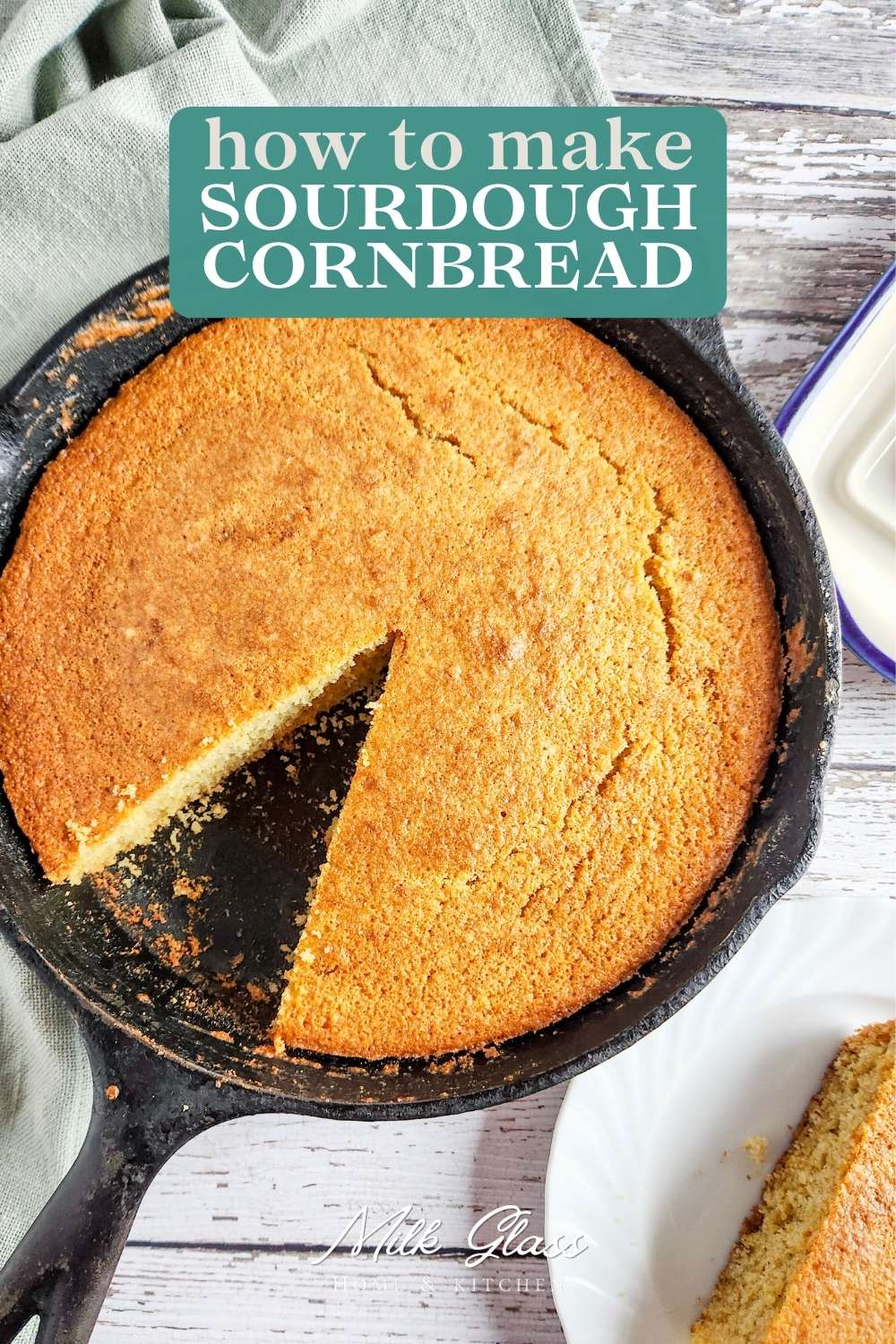 Soft & Fluffy Sourdough Discard Cornbread Recipe