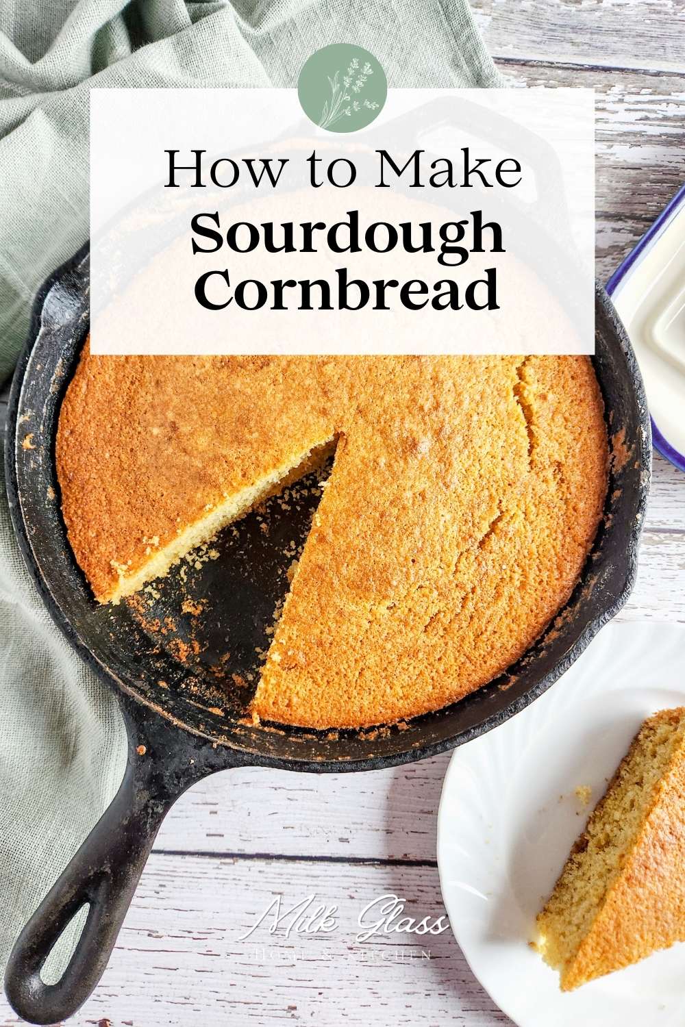 Soft & Fluffy Sourdough Discard Cornbread Recipe