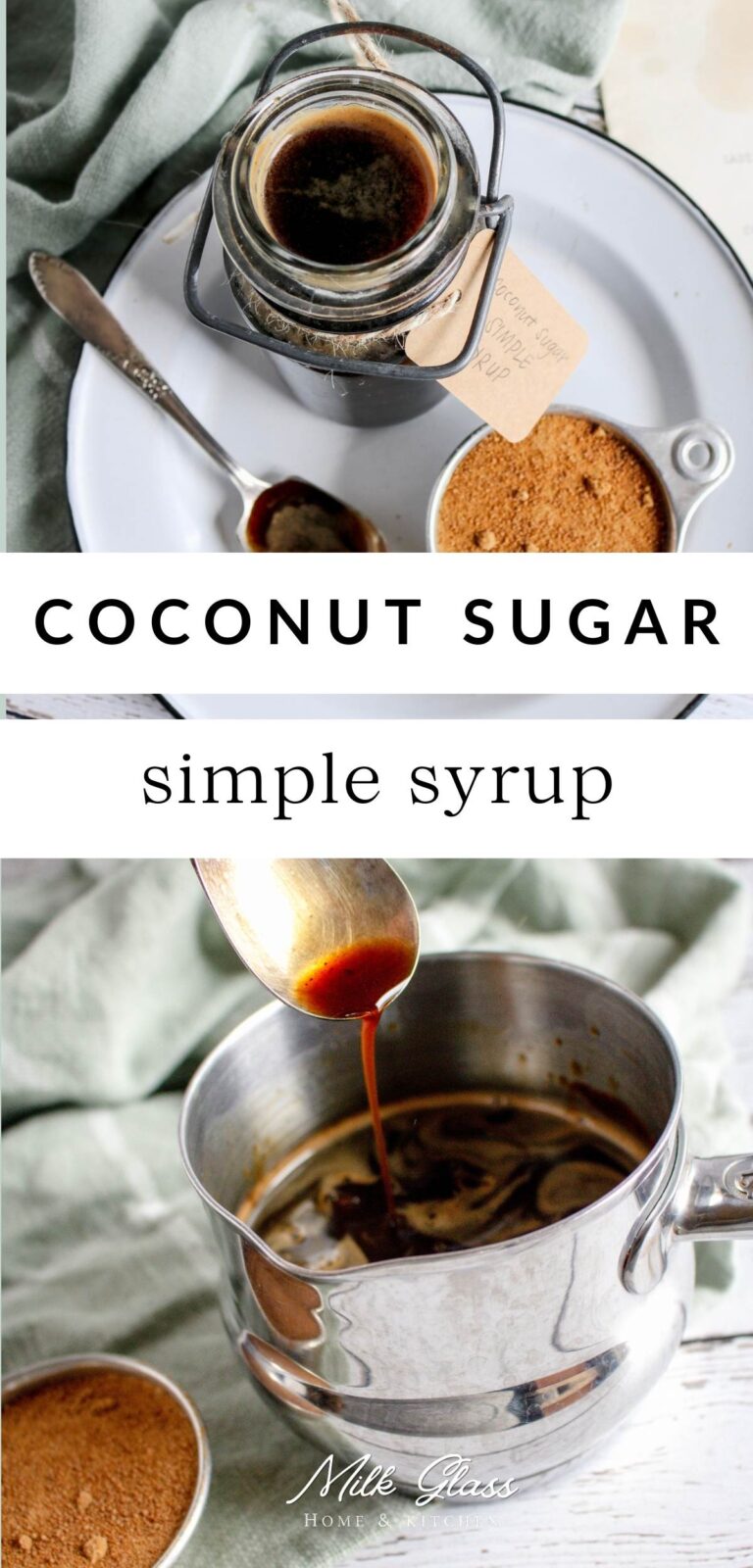Homemade Coconut Palm Sugar Simple Syrup Recipe