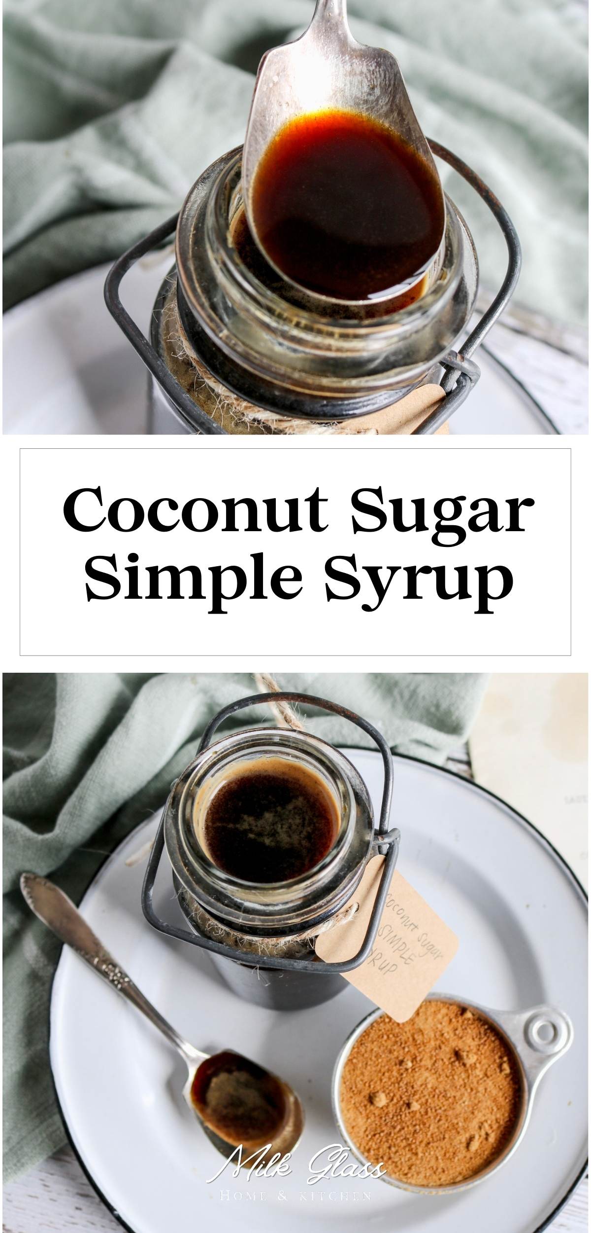 Homemade Coconut Palm Sugar Simple Syrup Recipe