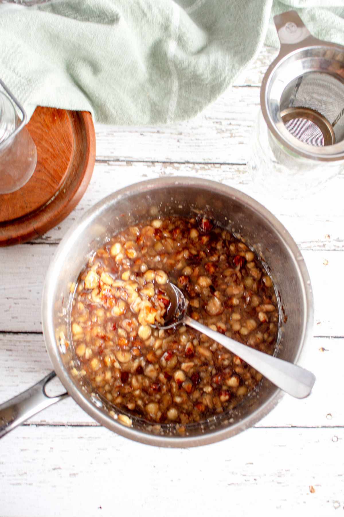 Homemade Hazelnut Simple Syrup