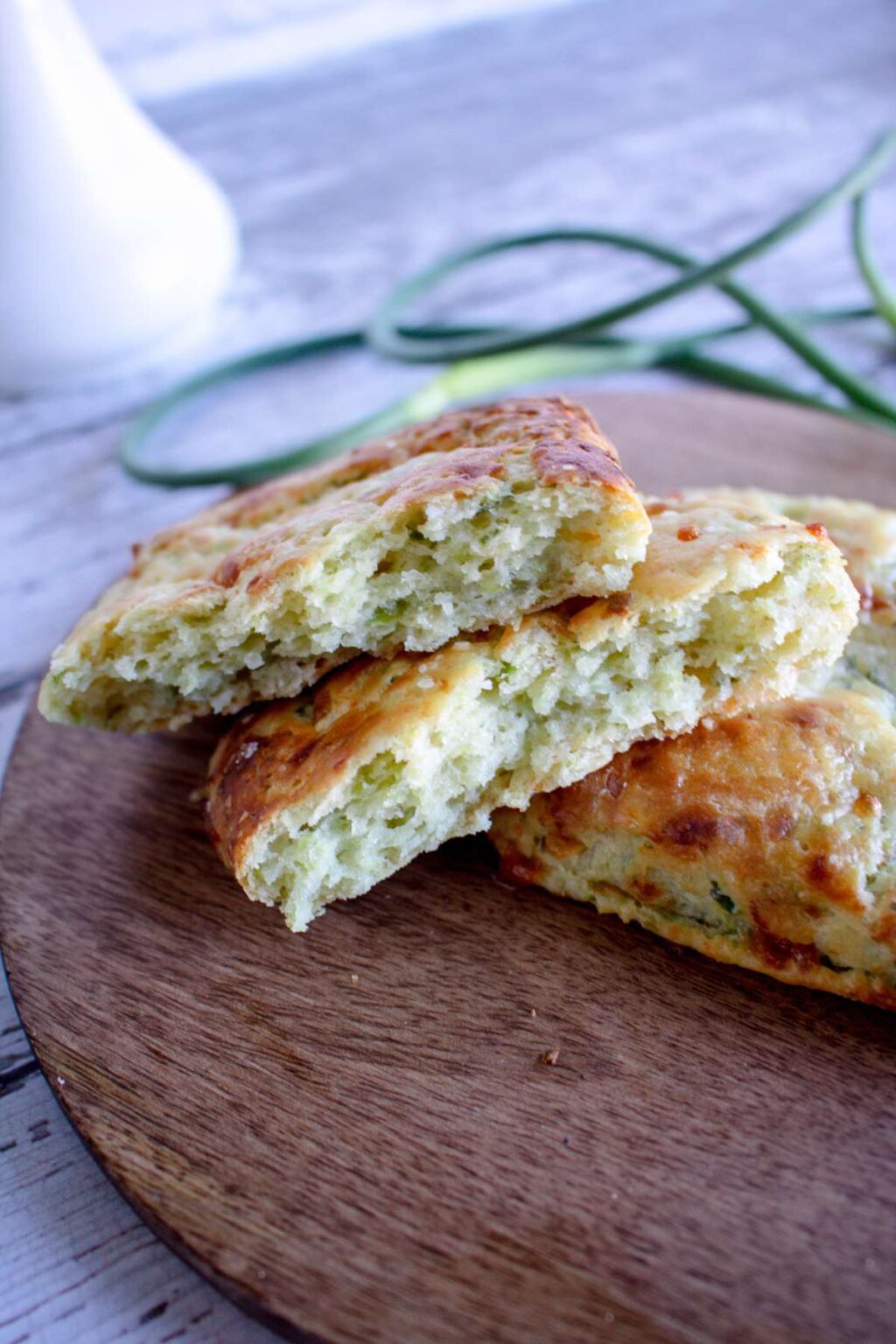 Easy Cheddar Garlic Scape Biscuits Recipe