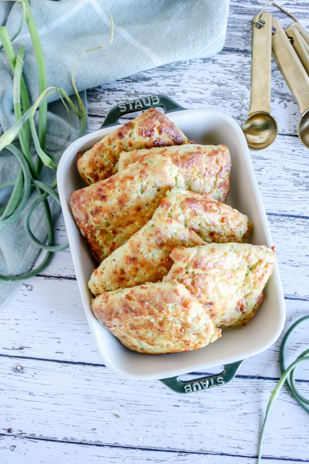 Easy Cheddar Garlic Scape Biscuits Recipe