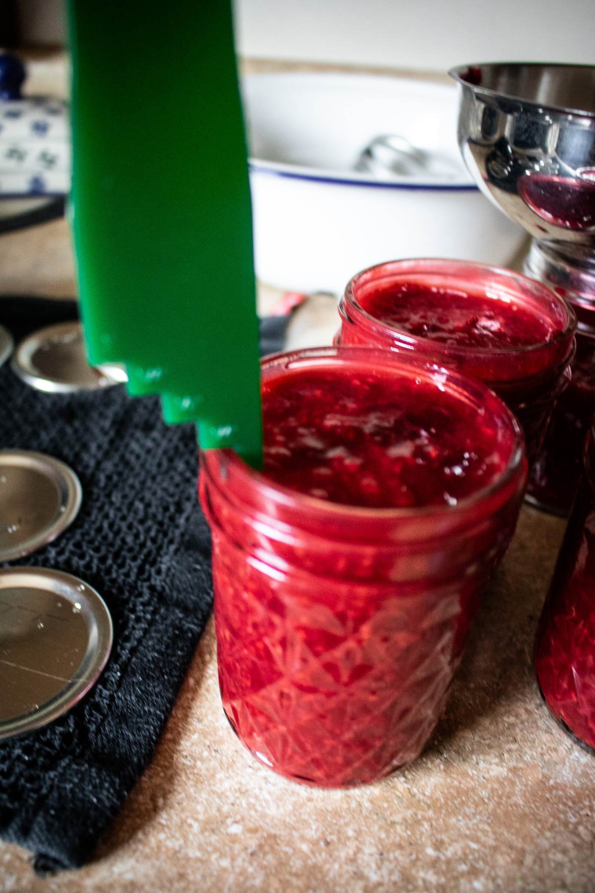 Canning Raspberry Jam {Low to No Sugar}