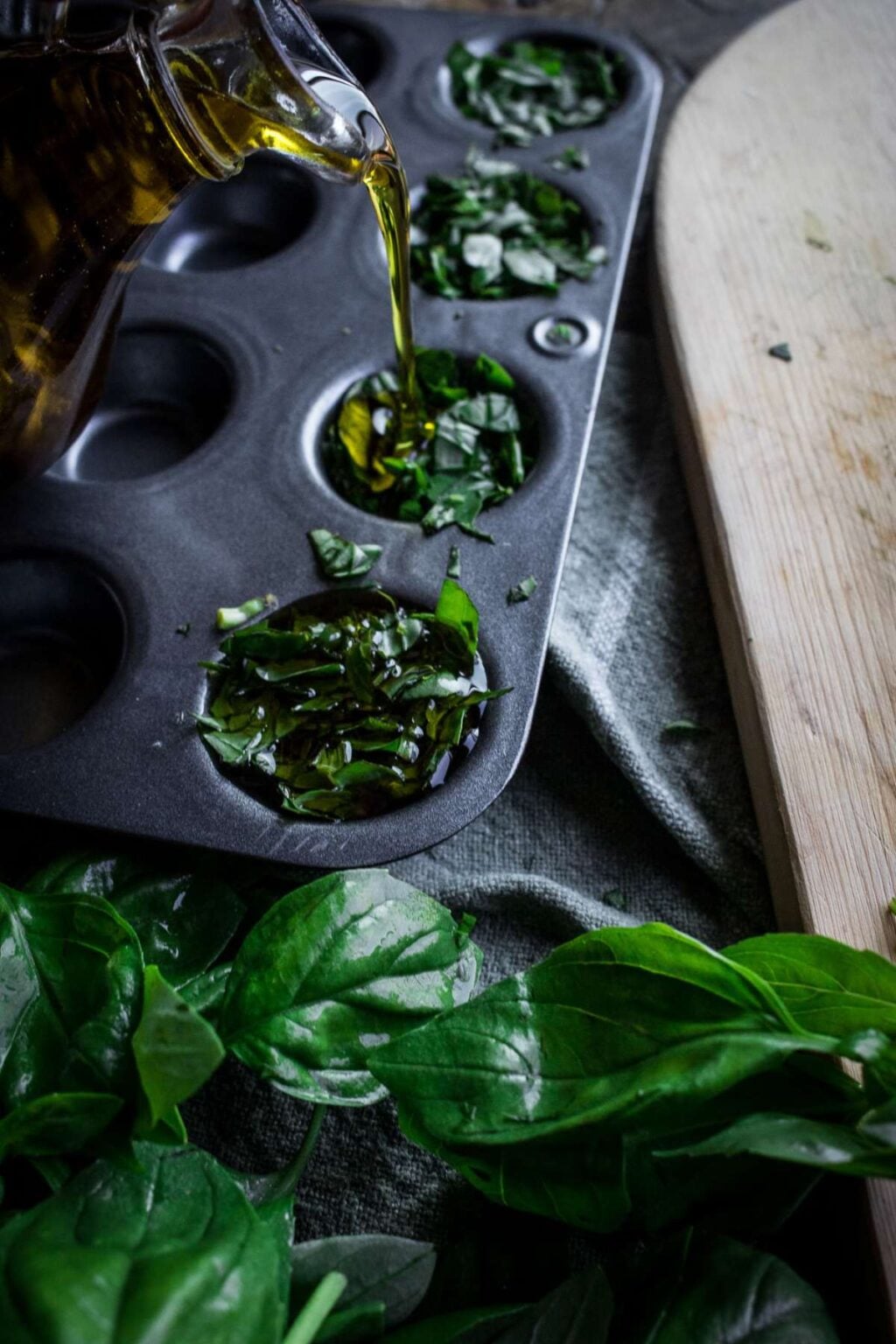 How to Freeze Basil in Olive Oil {Two Easy Methods}