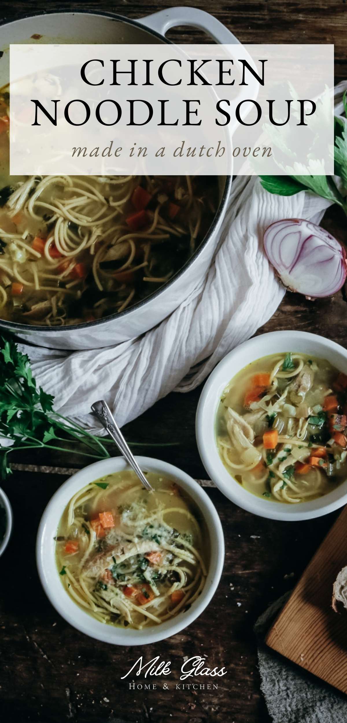 Homemade Dutch Oven Chicken Noodle Soup Recipe