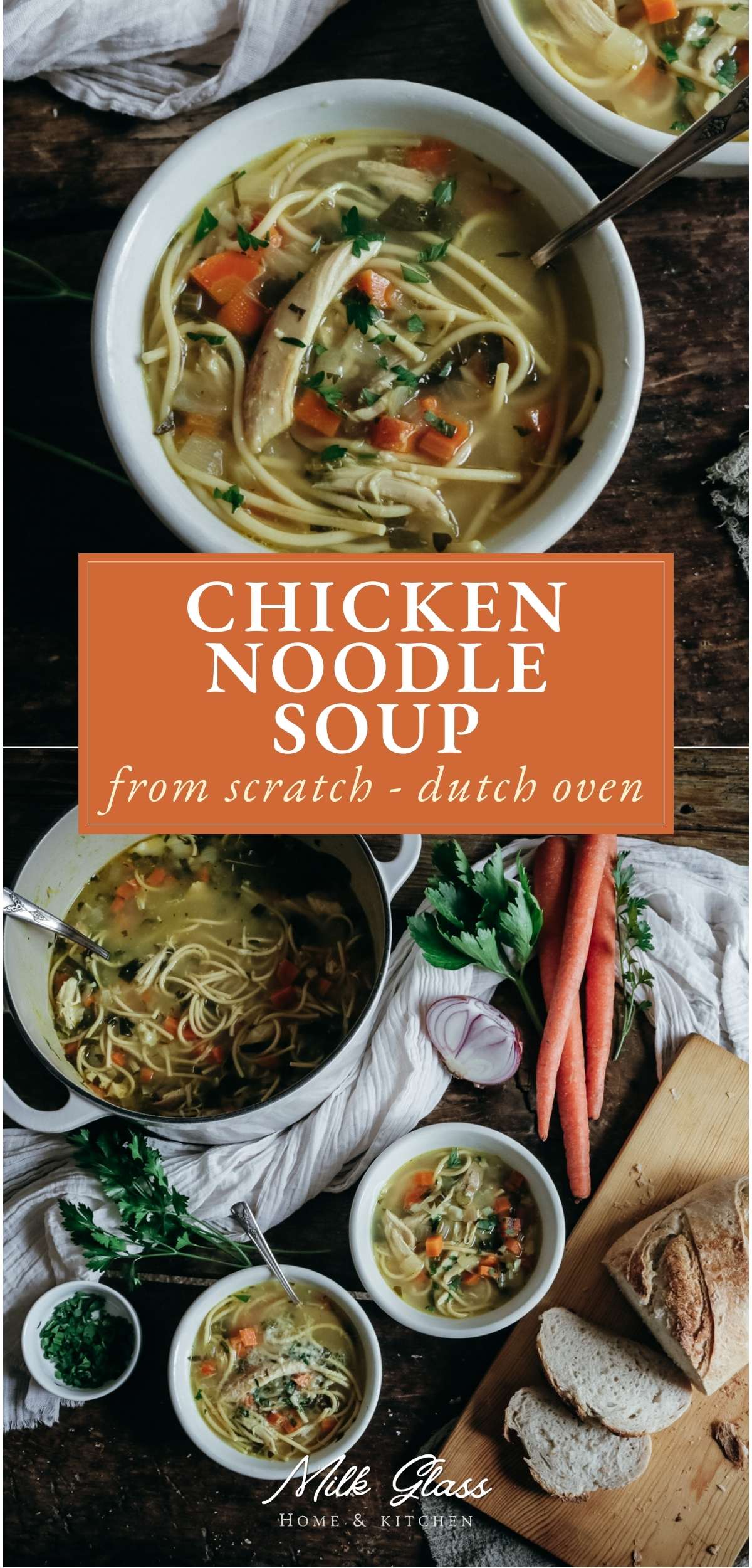 Homemade Dutch Oven Chicken Noodle Soup Recipe