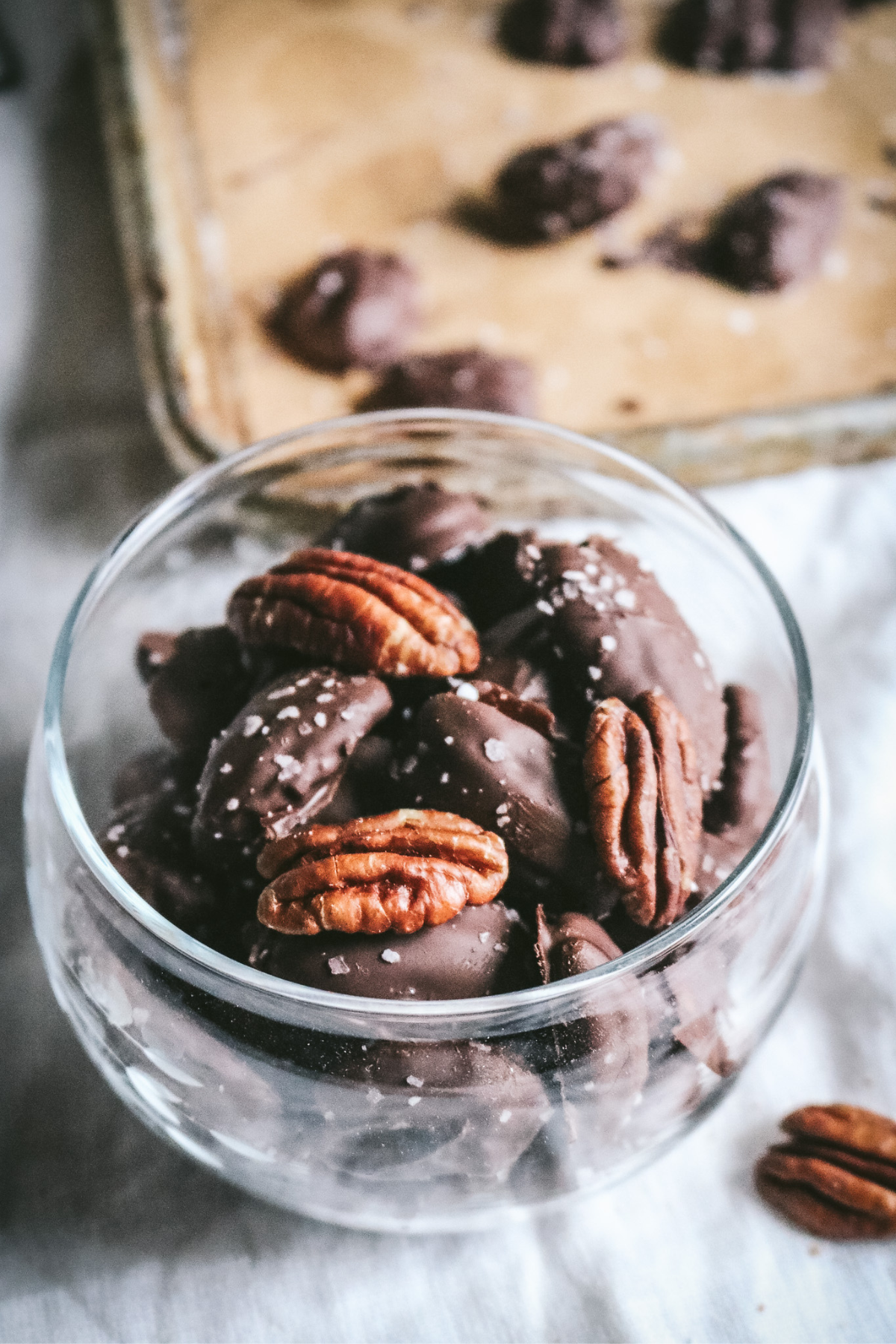 Easy Dark Chocolate Covered Pecans Recipe