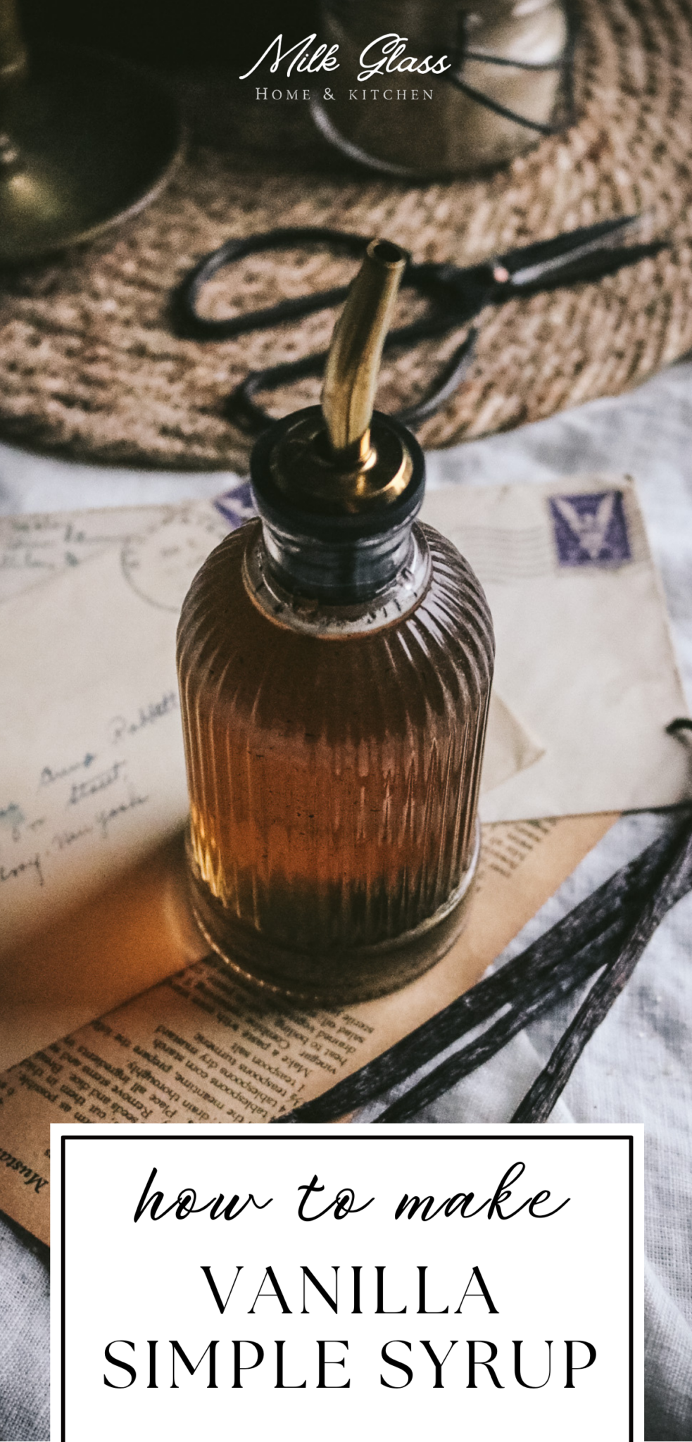 Homemade Vanilla Bean Syrup for Coffee