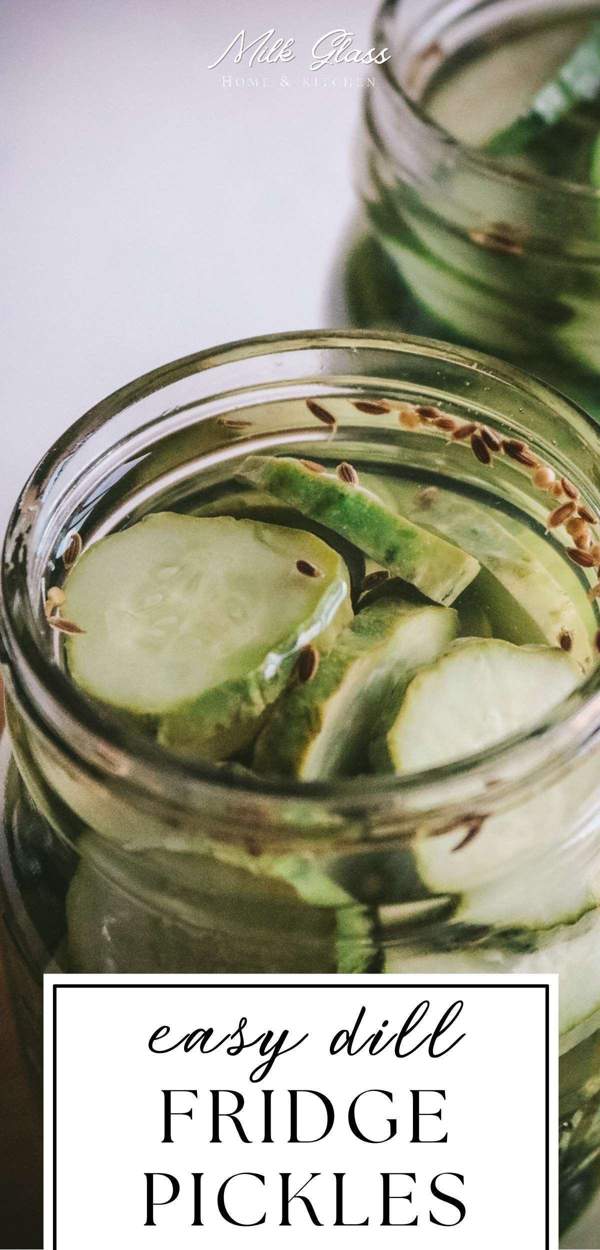 Lazy Girl's Easy Refrigerator Dill Pickles {Single Batch}