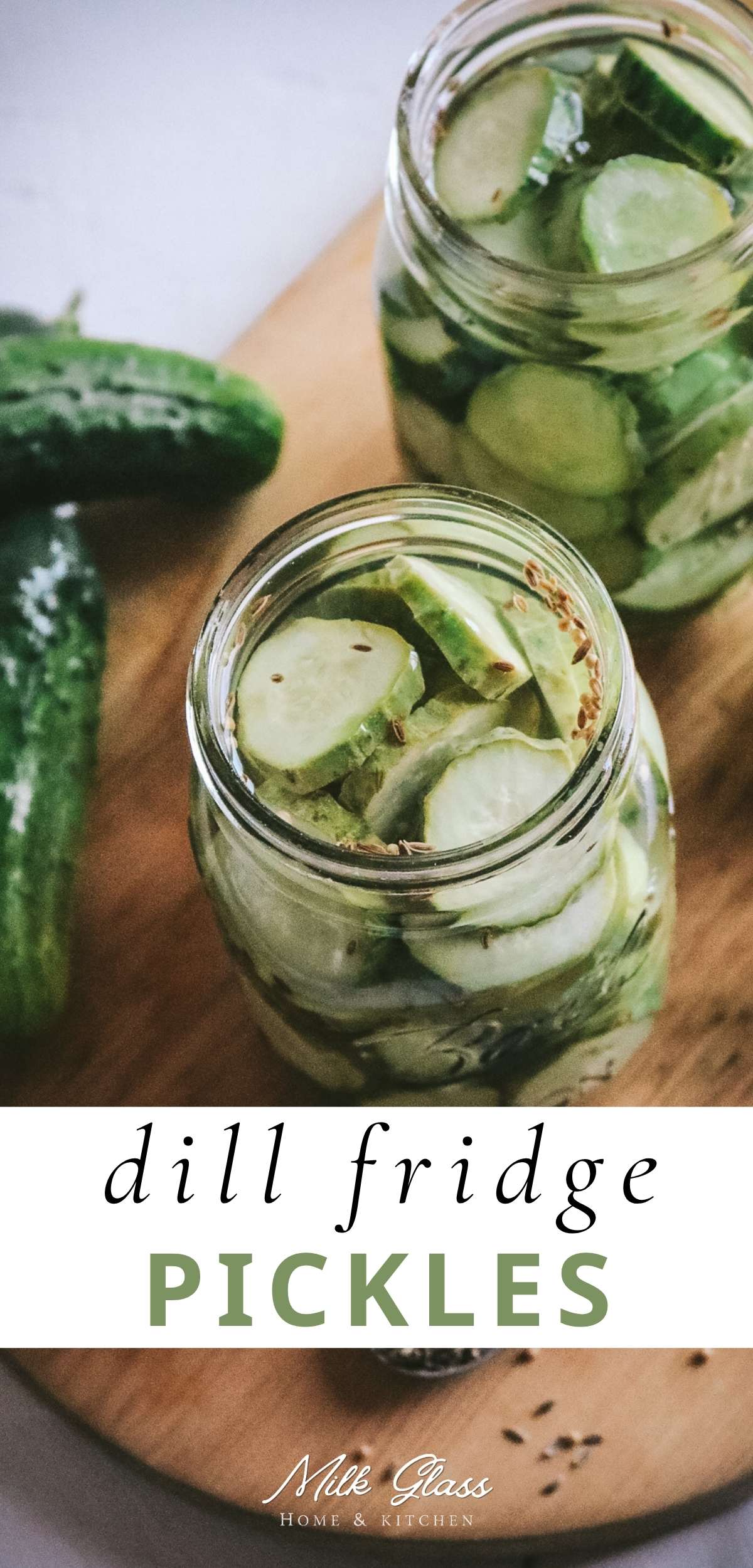 Lazy Girl's Easy Refrigerator Dill Pickles {Single Batch}