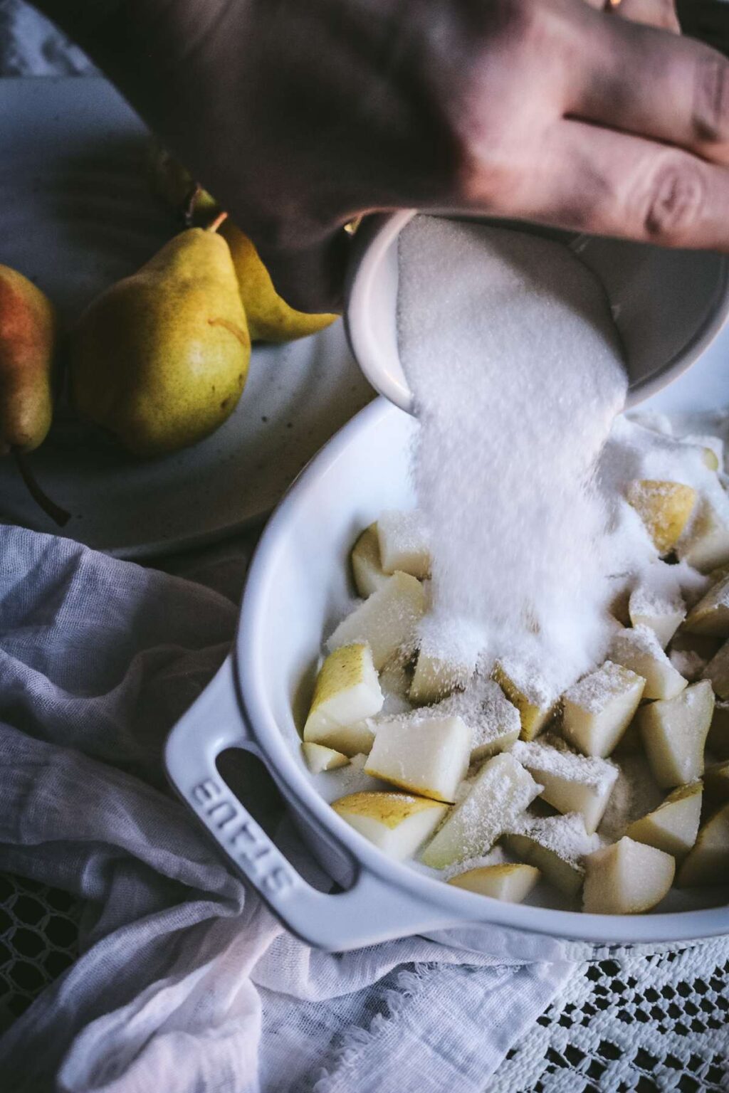 Cozy Pear Crumble Recipe {Fits a 9x13 Pan!}